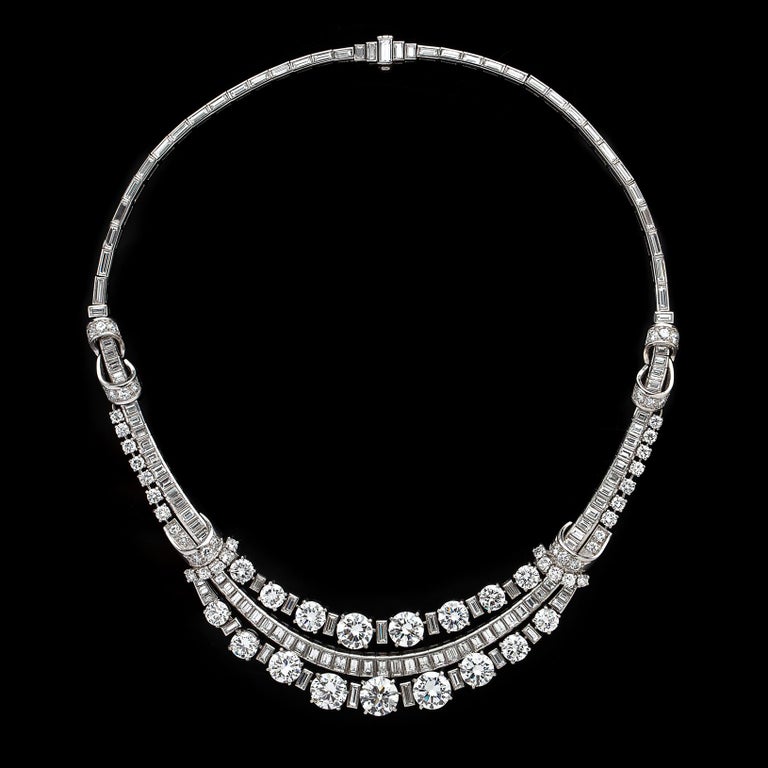 Important Boucheron Vintage Diamond Swag Necklace at 1stDibs
