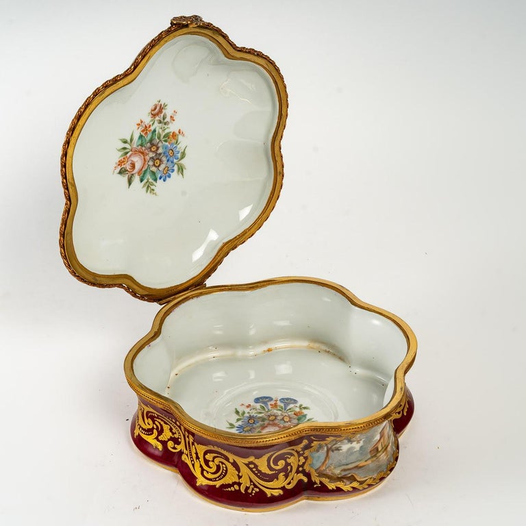 Important Box, Sèvres Porcelain Box, Napoleon III Period For Sale at ...