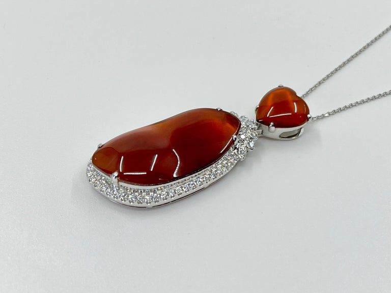 Important GIA Certified Jadeite and Diamond Pendant Necklace Imperial ...