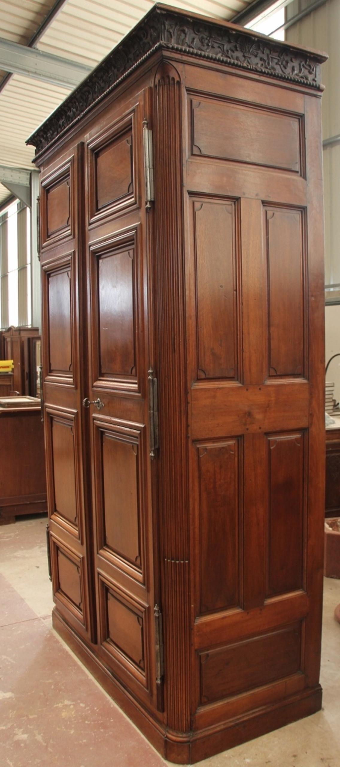 Important Chateau Presentation Cabinet, Regency Eighteenth Time Flag ...