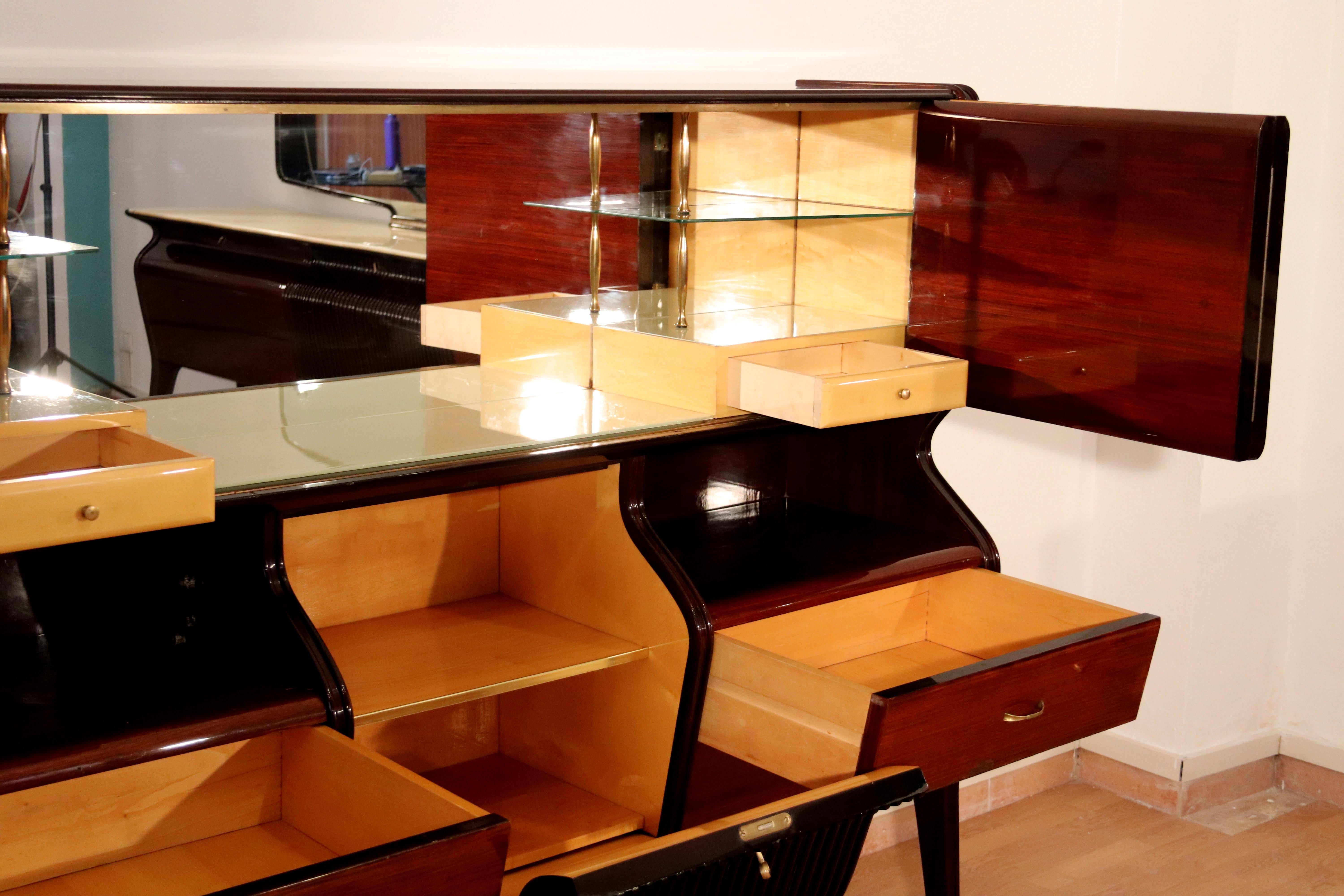 Important Complete Dining Room Set by Osvaldo Borsani, 1950s For Sale ...