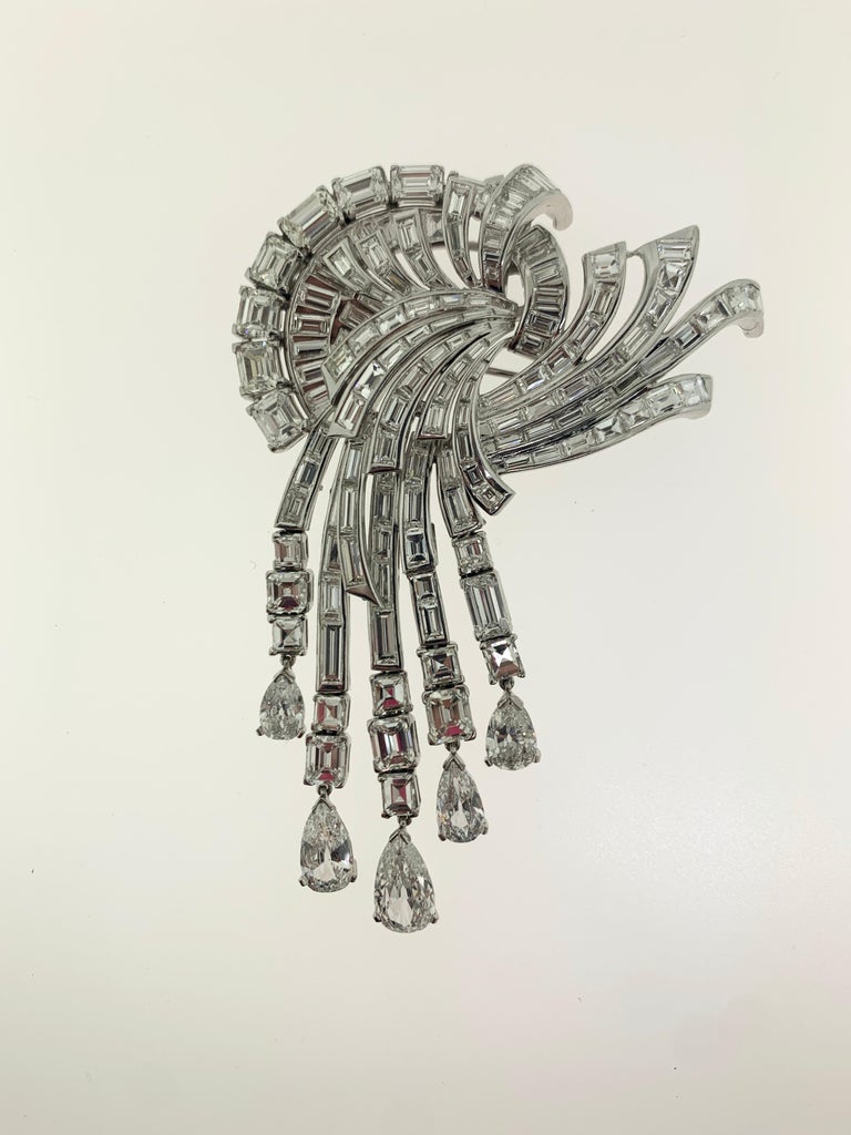 Important Diamond Cascade Necklace For Sale at 1stDibs