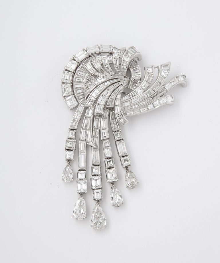 Important Diamond Cascade Necklace For Sale at 1stDibs