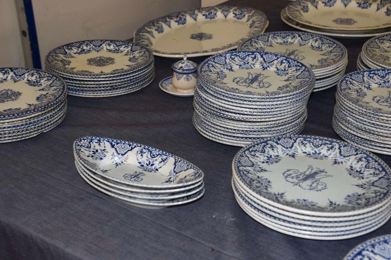 Important Dinner Service Gien 135 Pieces Very Good Condition, 1871-1875 ...