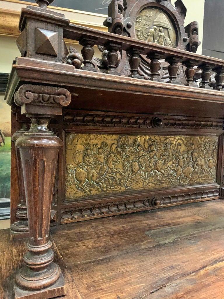 Important Flemish Cabinet 18th Century Emanuel Van Meteren's Brass ...