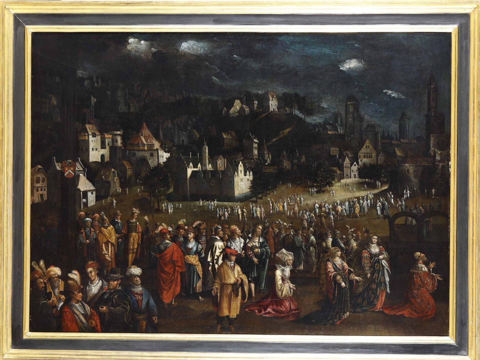 Important Flemish School 17th Century "Sacred Scene" at 1stDibs