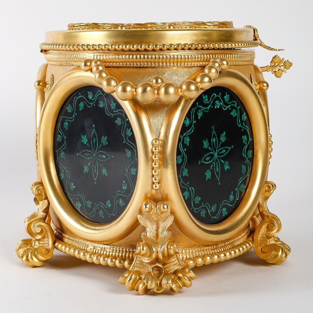 Important Gilt Bronze and Malachite Box by La Maison Tahan, 19th ...