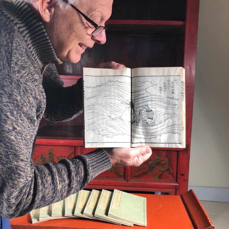 Important Japan Samurai Antique Woodblock Book Set 132 Prints 1857 at ...