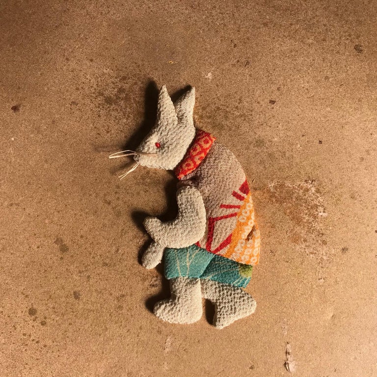 Important Japanese "Moon Rabbits" Two-Panel Screen Taisho Period, 1915 ...