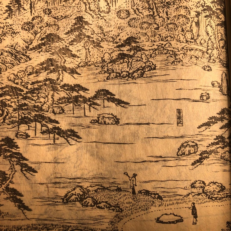 200 Year Old Kyoto Gardens Complete Antique Woodblock Book from Japan ...