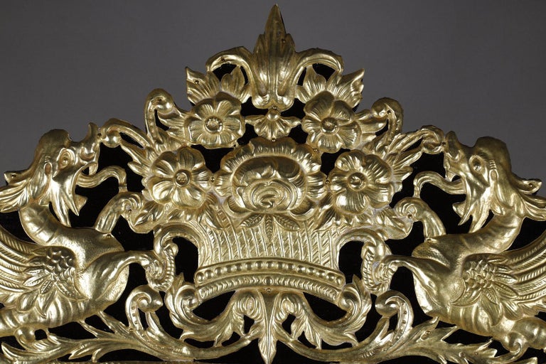 Important Louis XIV Style Miror with Parecloses For Sale at 1stDibs