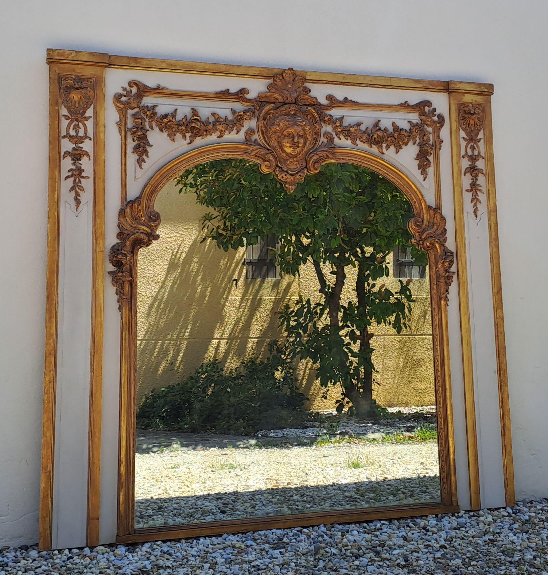 Important Louis XIV Style Trumeau In Lacquered And Gilded Wood For Sale ...