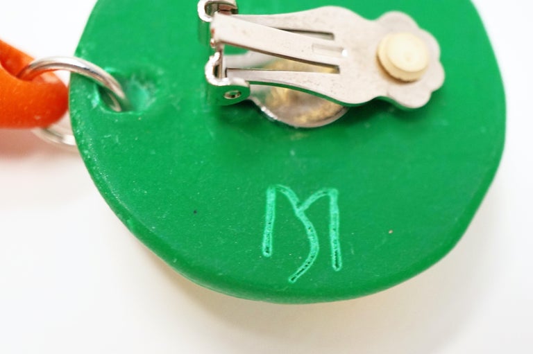 Important Maria Snyder Vintage Handmade Earrings with Rhinestones ...