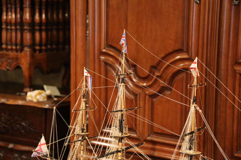 Mid-20th Century British Sailboat Flagship Model the "HSM Victory" at ...