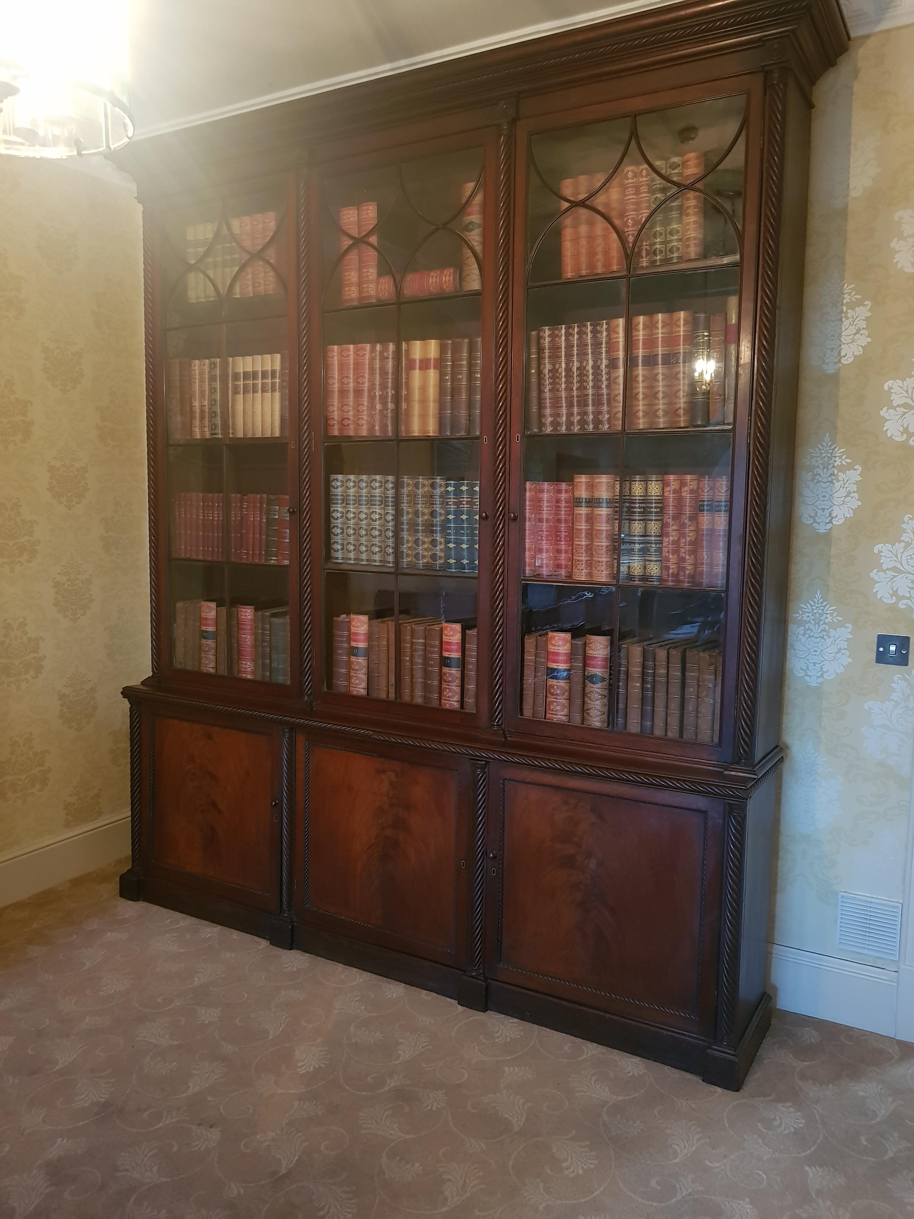 Important Monumental Irish Bookcase Attributed to Mack Williams and ...