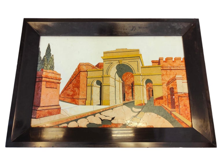 Important Painting of Hard Stones 19th Century For Sale at 1stDibs