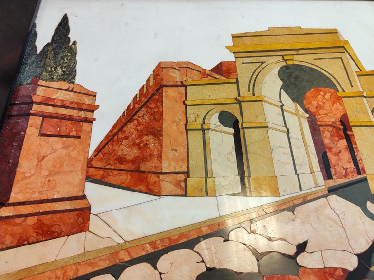 Important Painting of Hard Stones 19th Century For Sale at 1stDibs