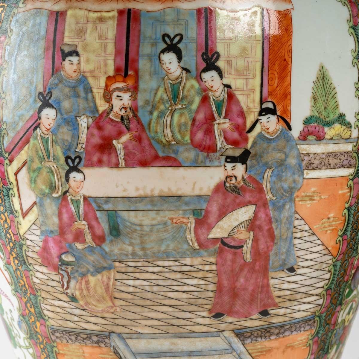 Important Pair of Canton Vases, China For Sale at 1stDibs