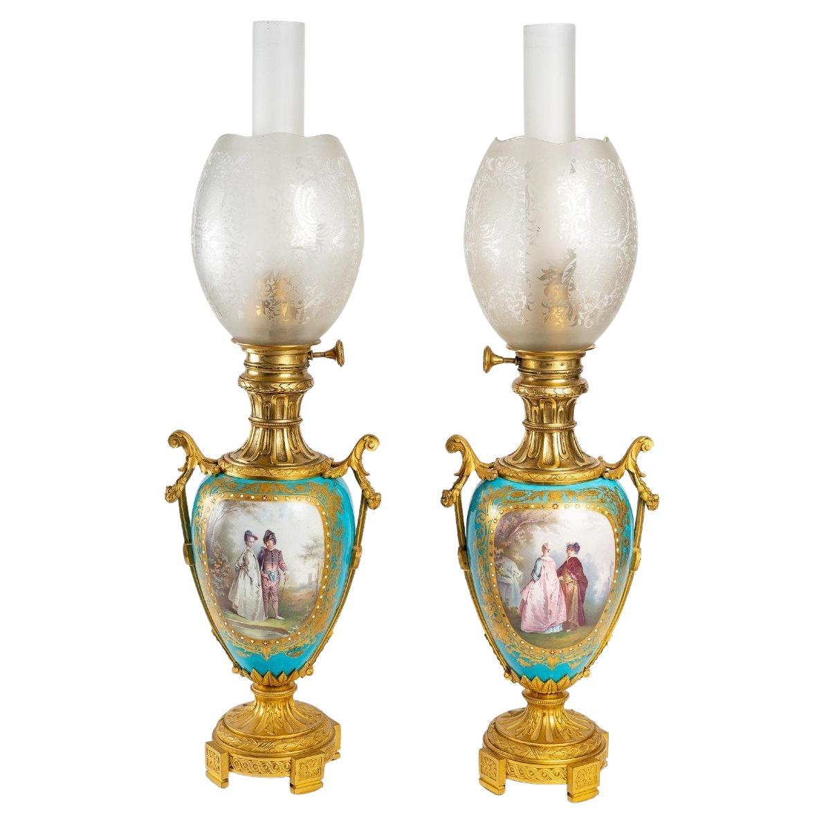 Oil Lamp, Napoleon III Period For Sale at 1stDibs