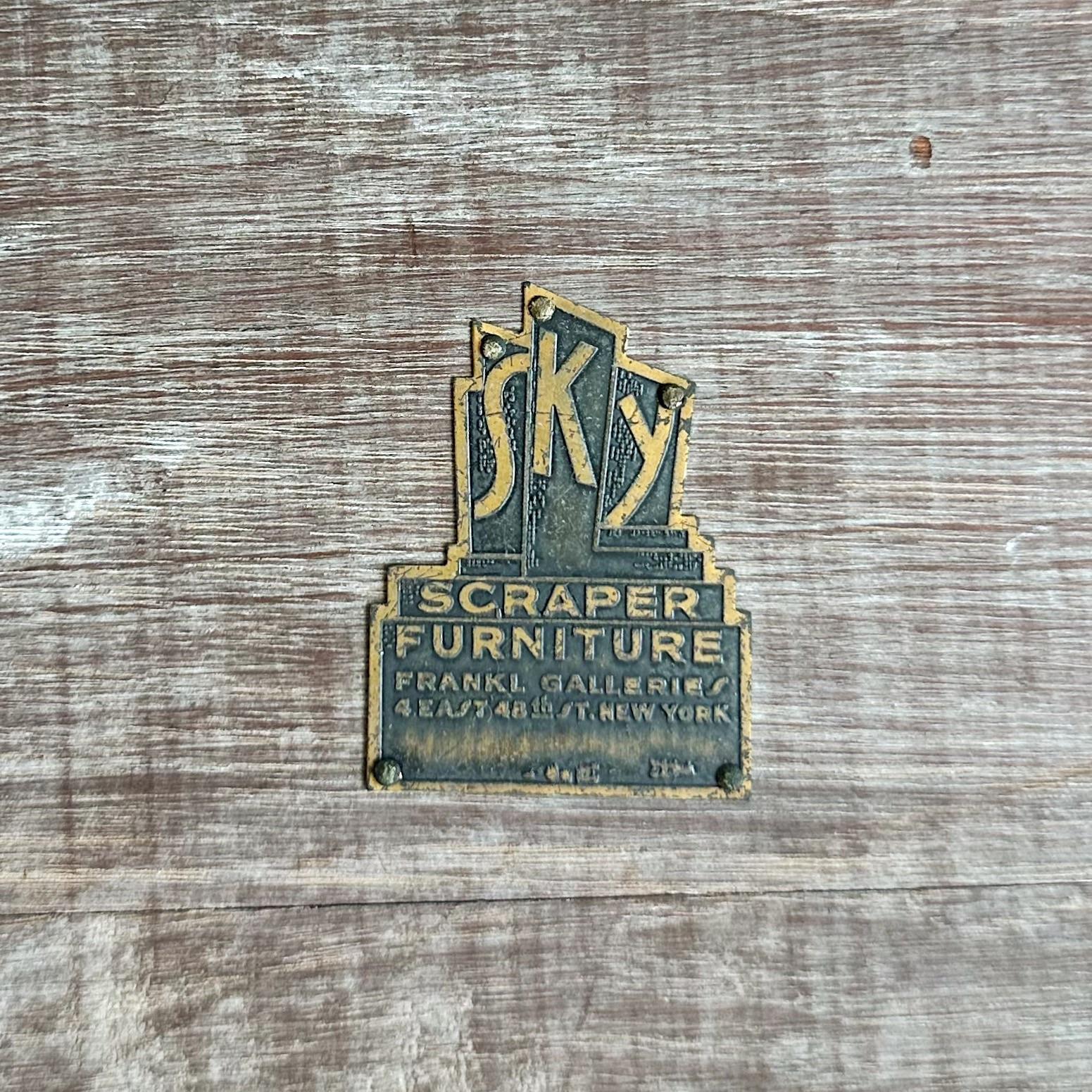 Important Custom One of One Paul Frankl Galleries Skyscraper Chair ...