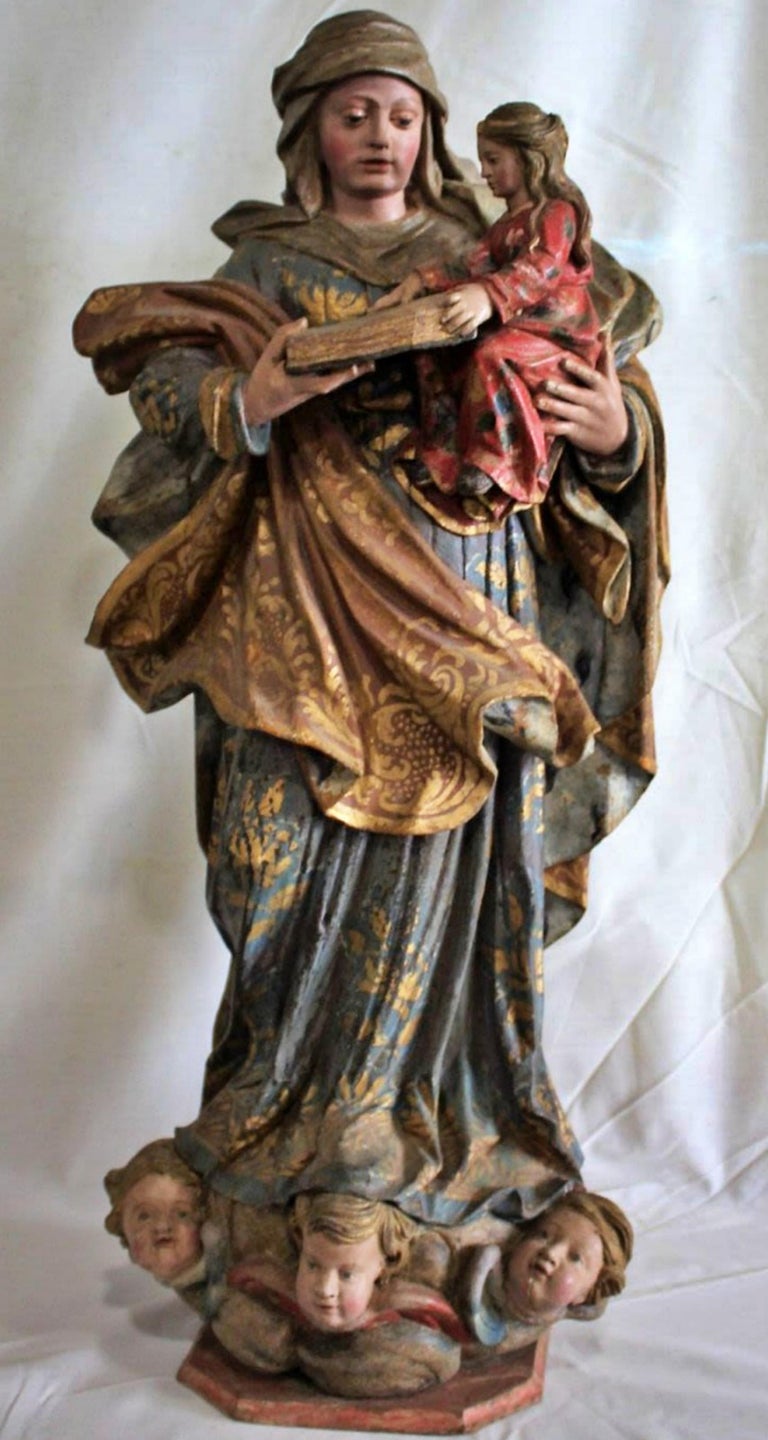 Important Portuguese Sculpture from the 17th Century, "Our Lady and ...