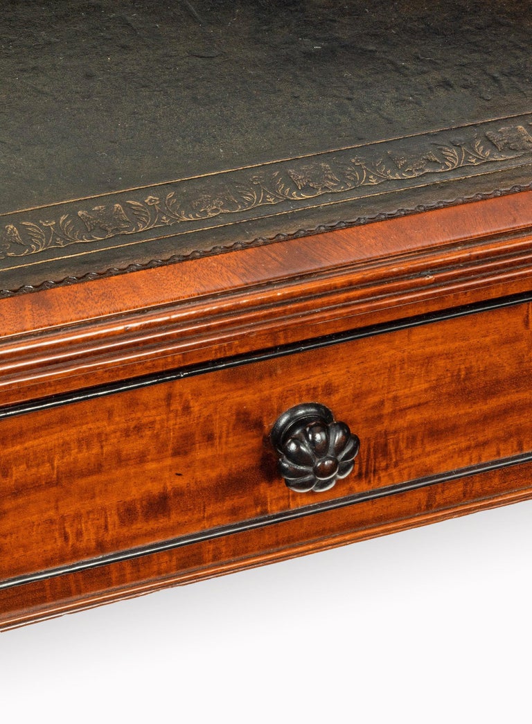 Important Regency Mahogany Partners Writing Table in the Manner of ...