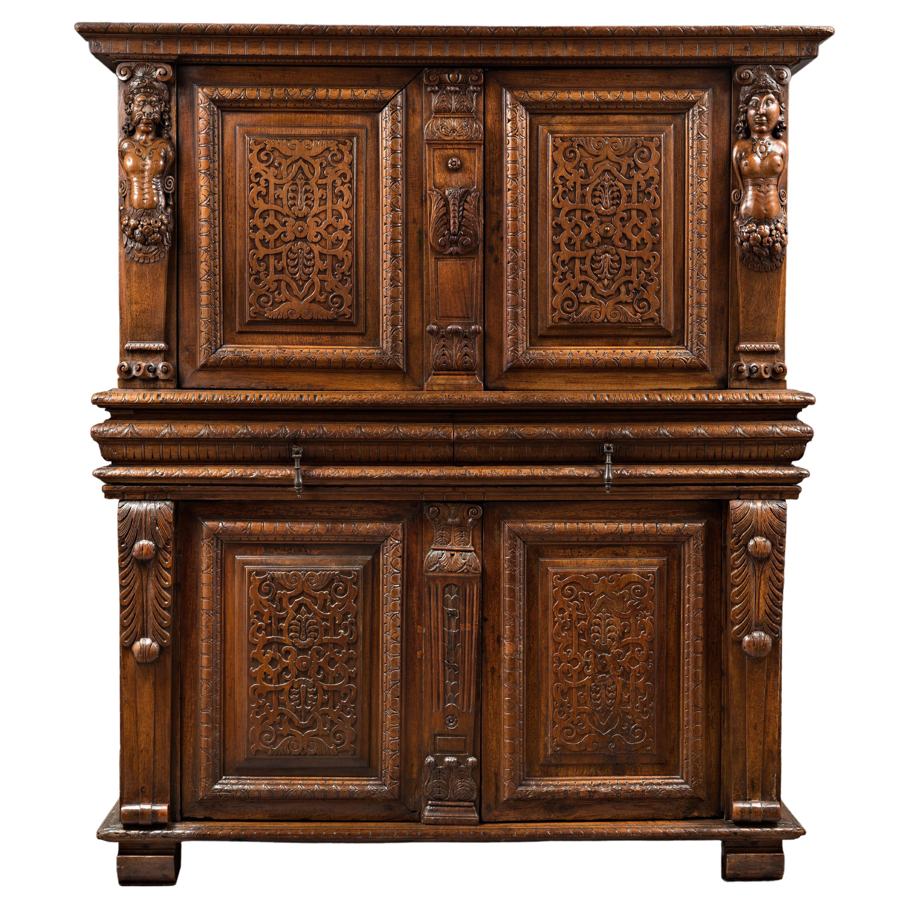Important Renaissance Cabinet from Lyon 'France' with a Decor of ...