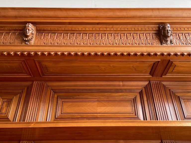 Important Renaissance Revival Hand Carved Nutwood Sideboard H.P ...