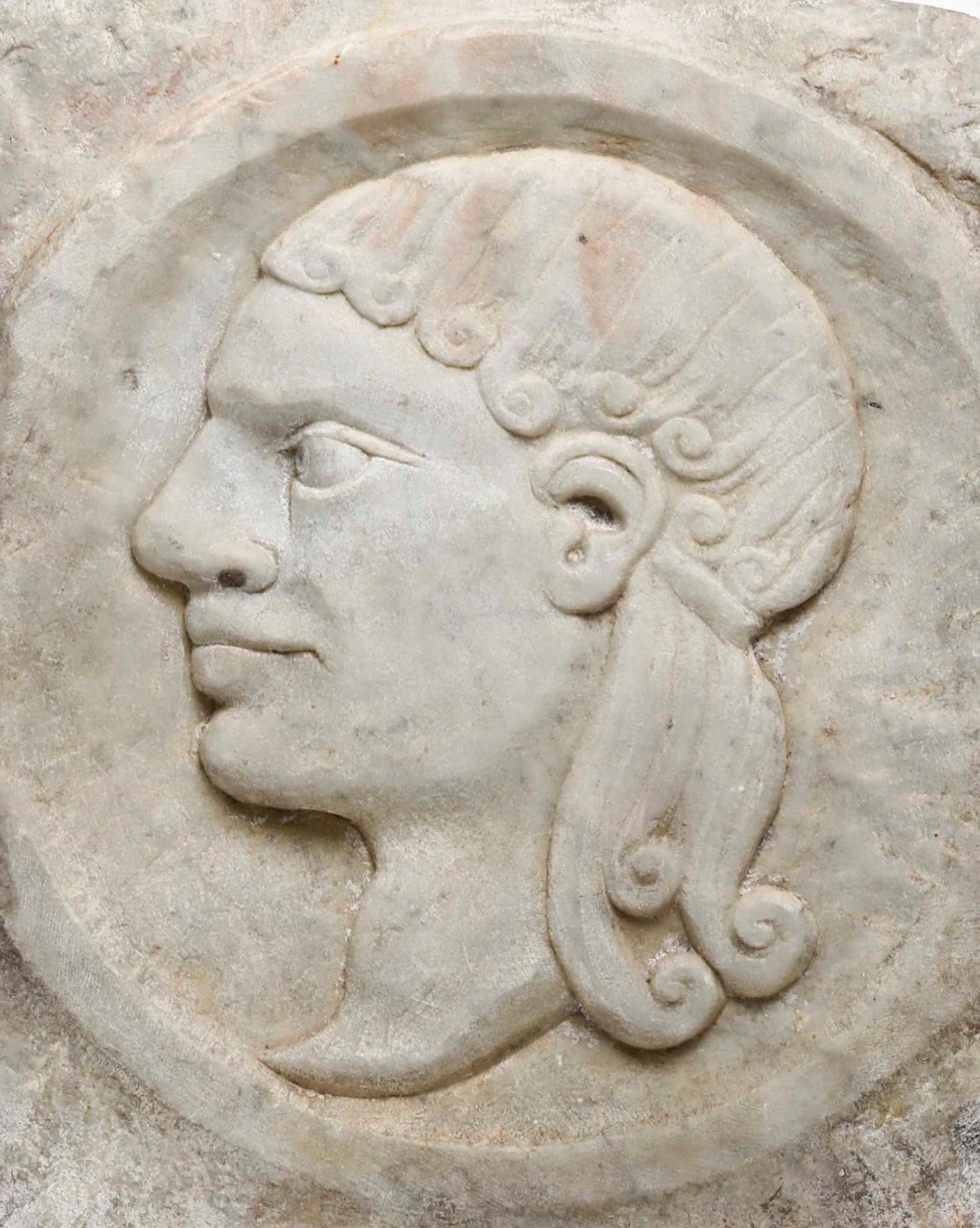 Important Roman Marble Profile in late 17th century at 1stDibs | roman ...