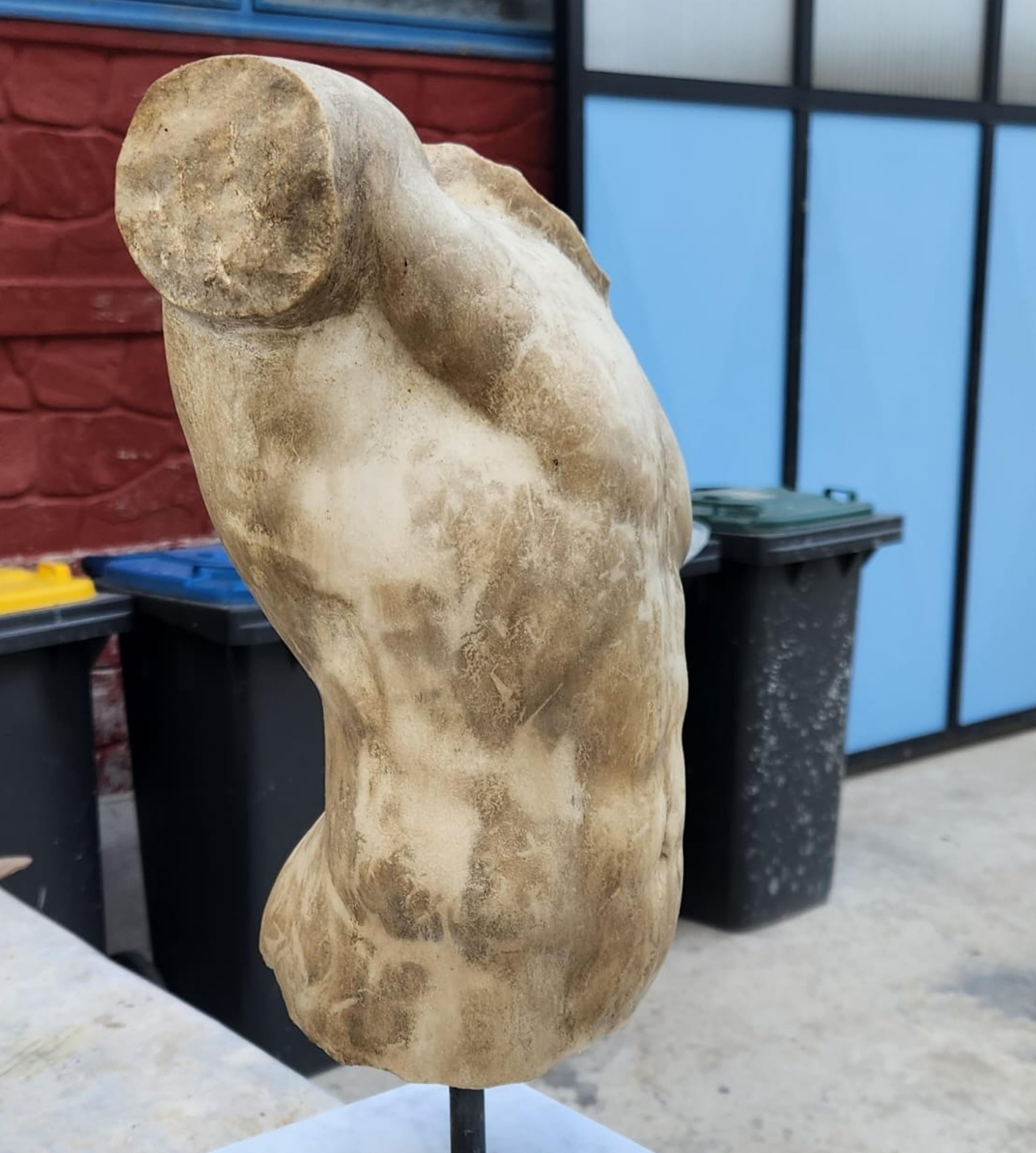 Important Roman "Torso" in Carrara marble late 19th early 20th Century ...