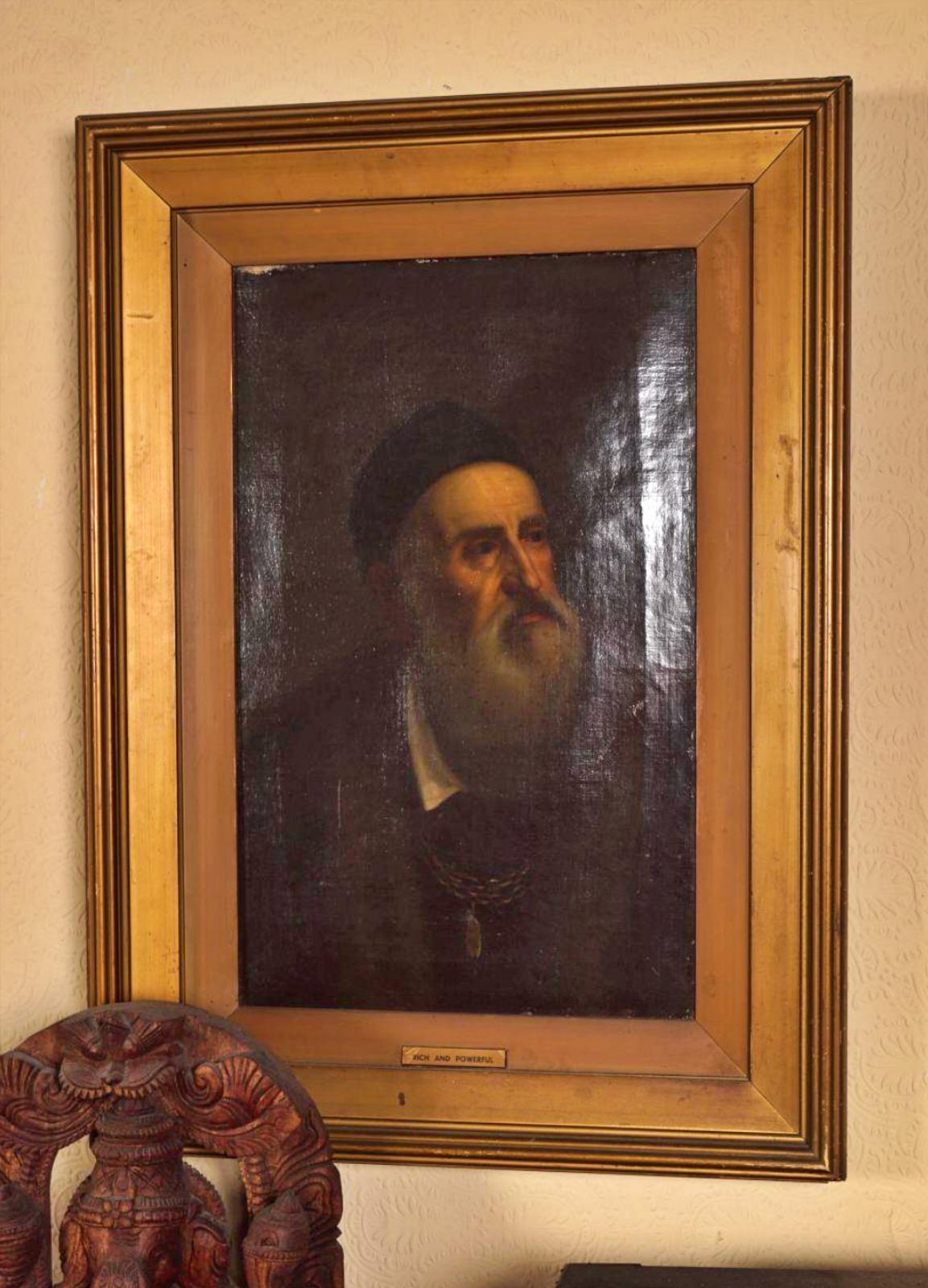 Important Self Portrait Artist Tiziano Vecellio 17th Century Renaissance For Sale at 1stDibs