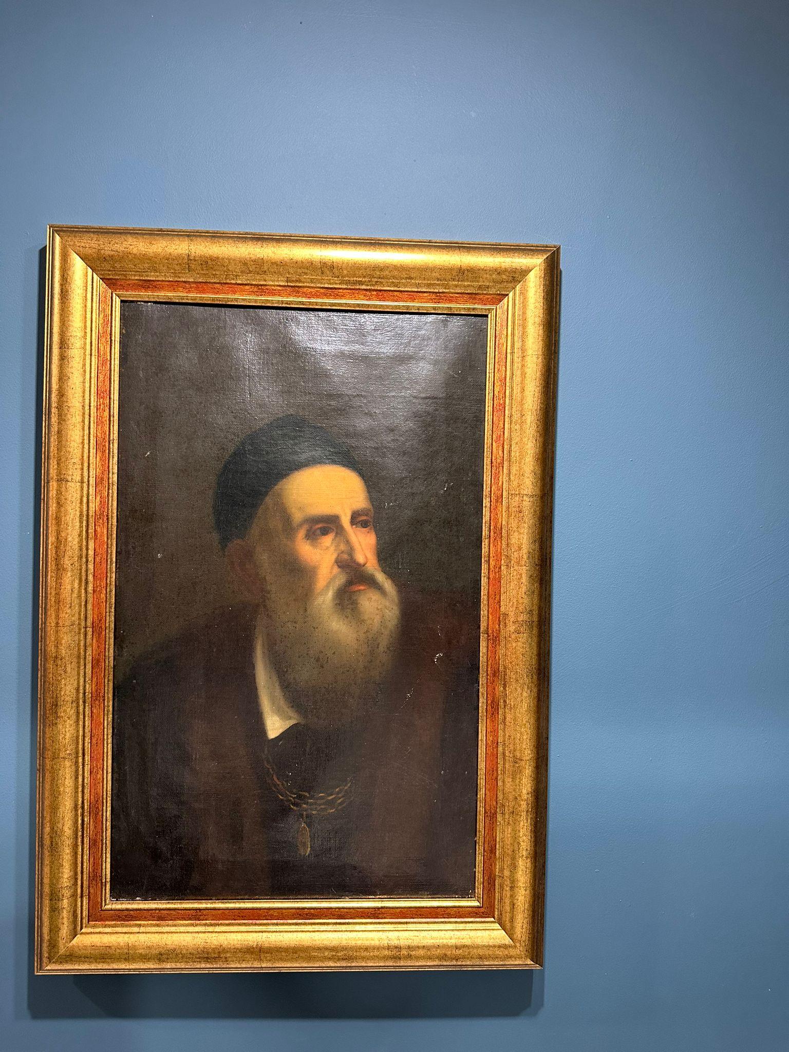 Important Self Portrait Artist Tiziano Vecellio 17th Century Renaissance For Sale at 1stDibs