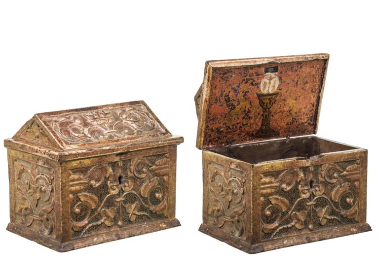 Important Spanish Safe Box, 14th-15th Century For Sale at 1stDibs