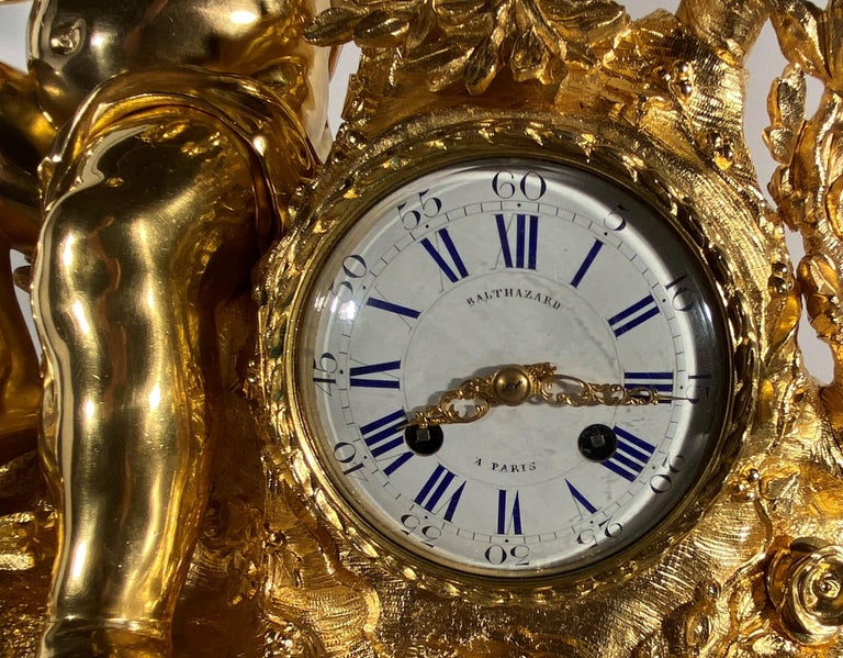 Important Trim in White Marble and Gilt Bronze, 19th Century For Sale ...