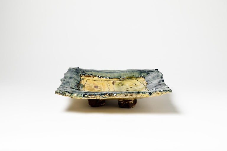 Important Wall Ceramic Abstract Plate Decoration by JN Gerard French ...