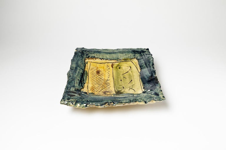 Important Wall Ceramic Abstract Plate Decoration by JN Gerard French ...