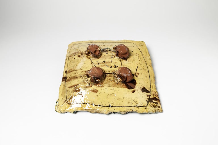 Important Wall Ceramic Abstract Plate Decoration by JN Gerard French ...