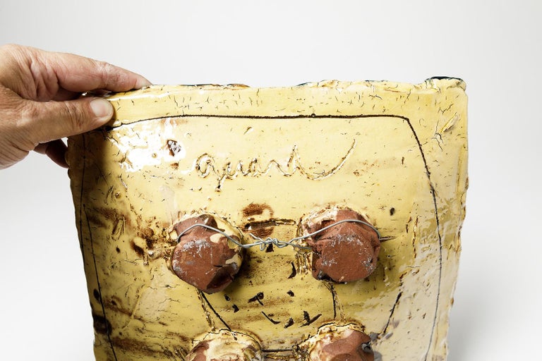 Important Wall Ceramic Abstract Plate Decoration by JN Gerard French ...