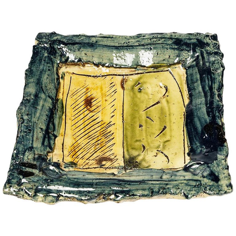 Important Wall Ceramic Abstract Plate Decoration by JN Gerard French ...