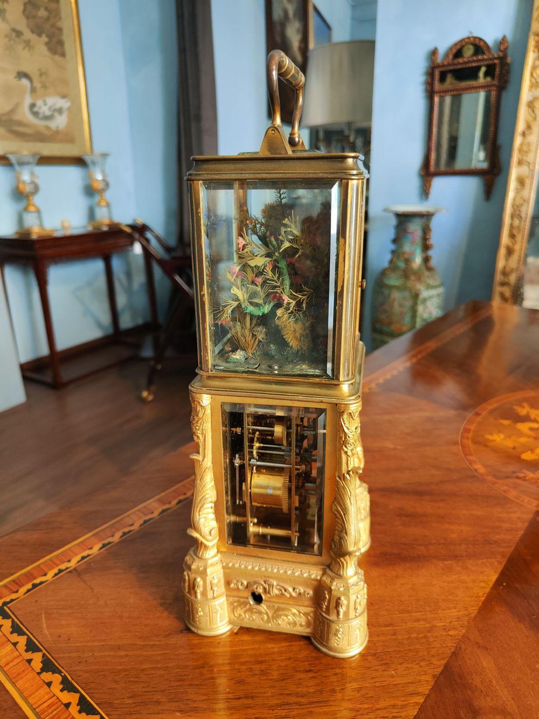 Important and rare clock with bird and automaton. For Sale at 1stDibs
