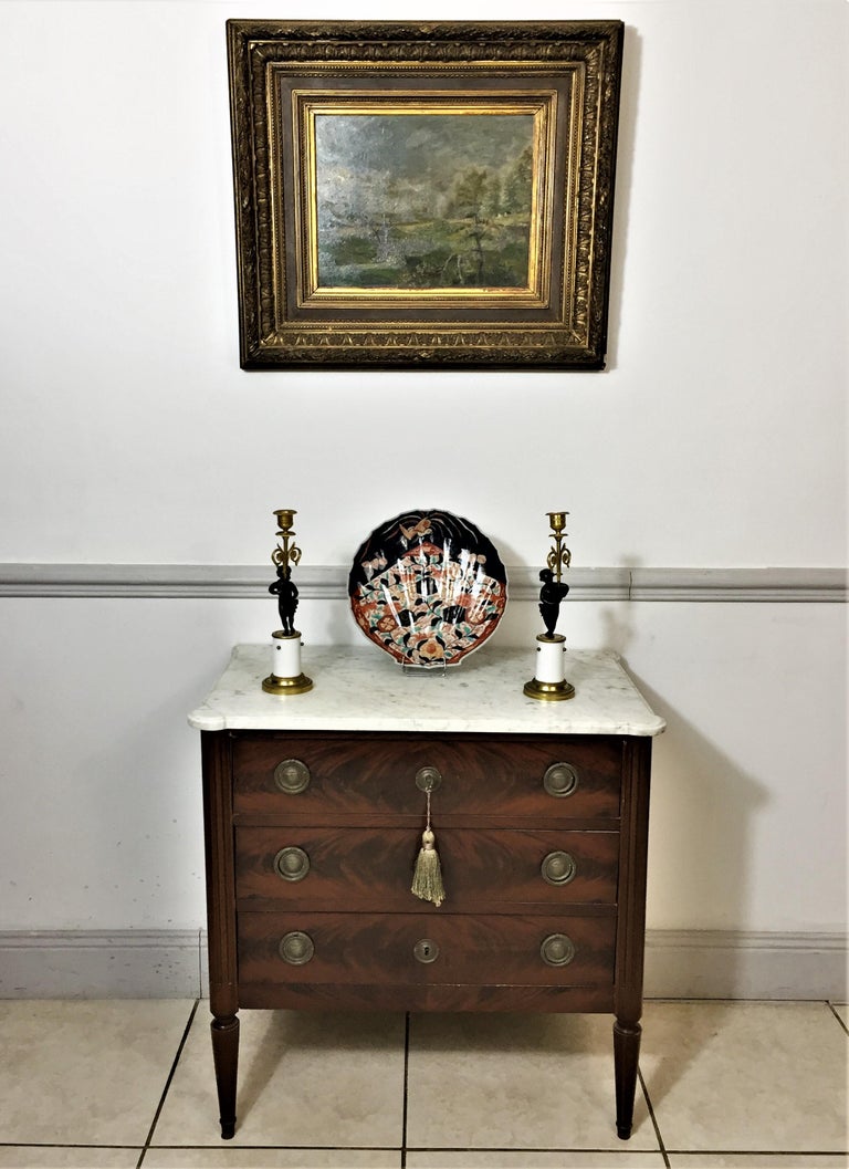 Impressionism School "Landscape with Village" Nice Frame France 19th ...