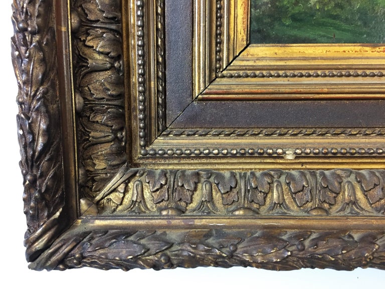 Impressionism School "Landscape with Village" Nice Frame France 19th ...