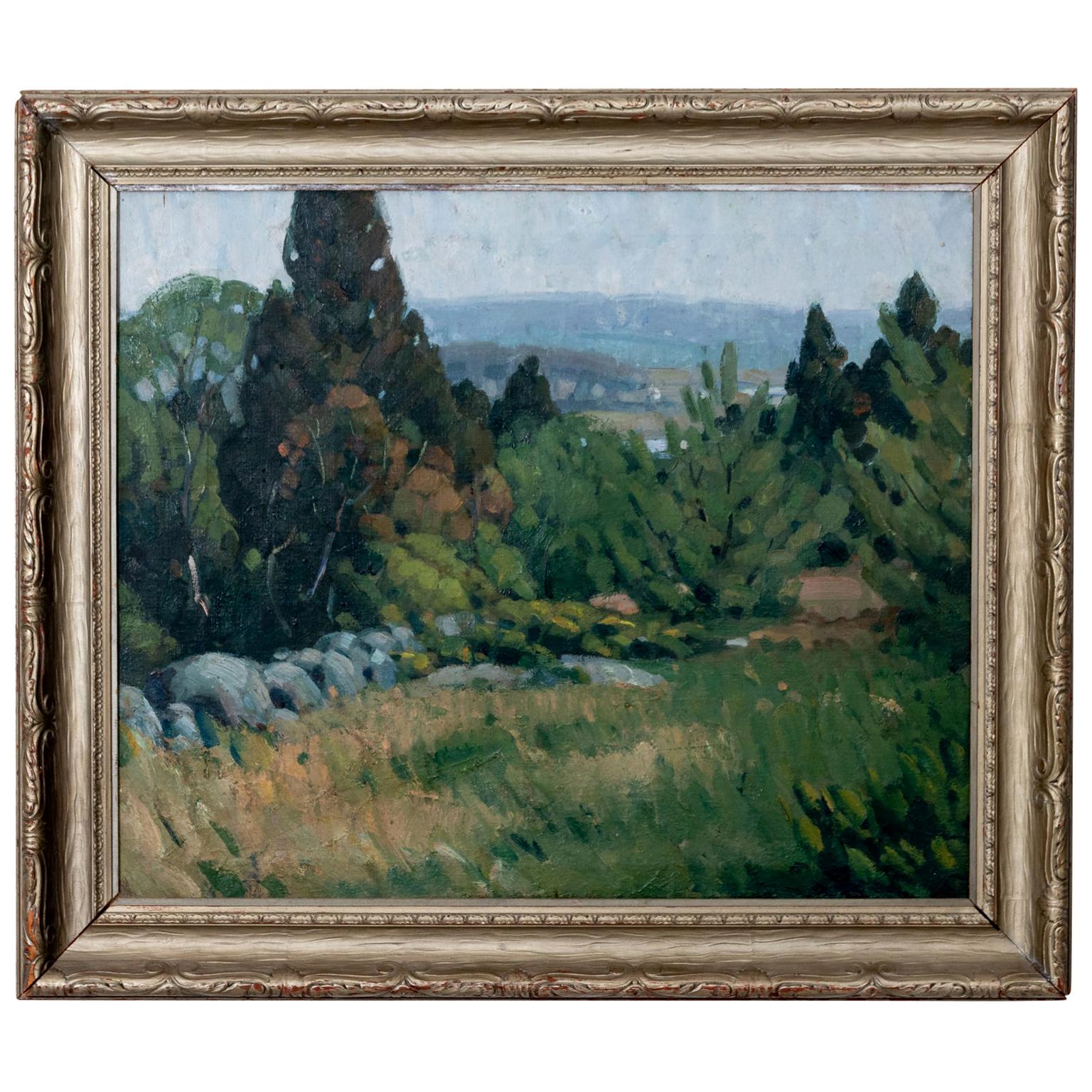 Impressionist Landscape Oil Painting By Tootelian For Sale at 1stDibs