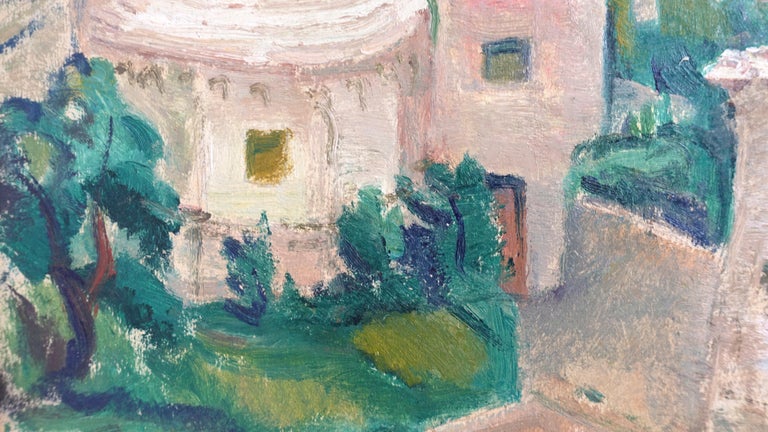 Impressionist Mission Scene Cityscape Painting, California Artist ...