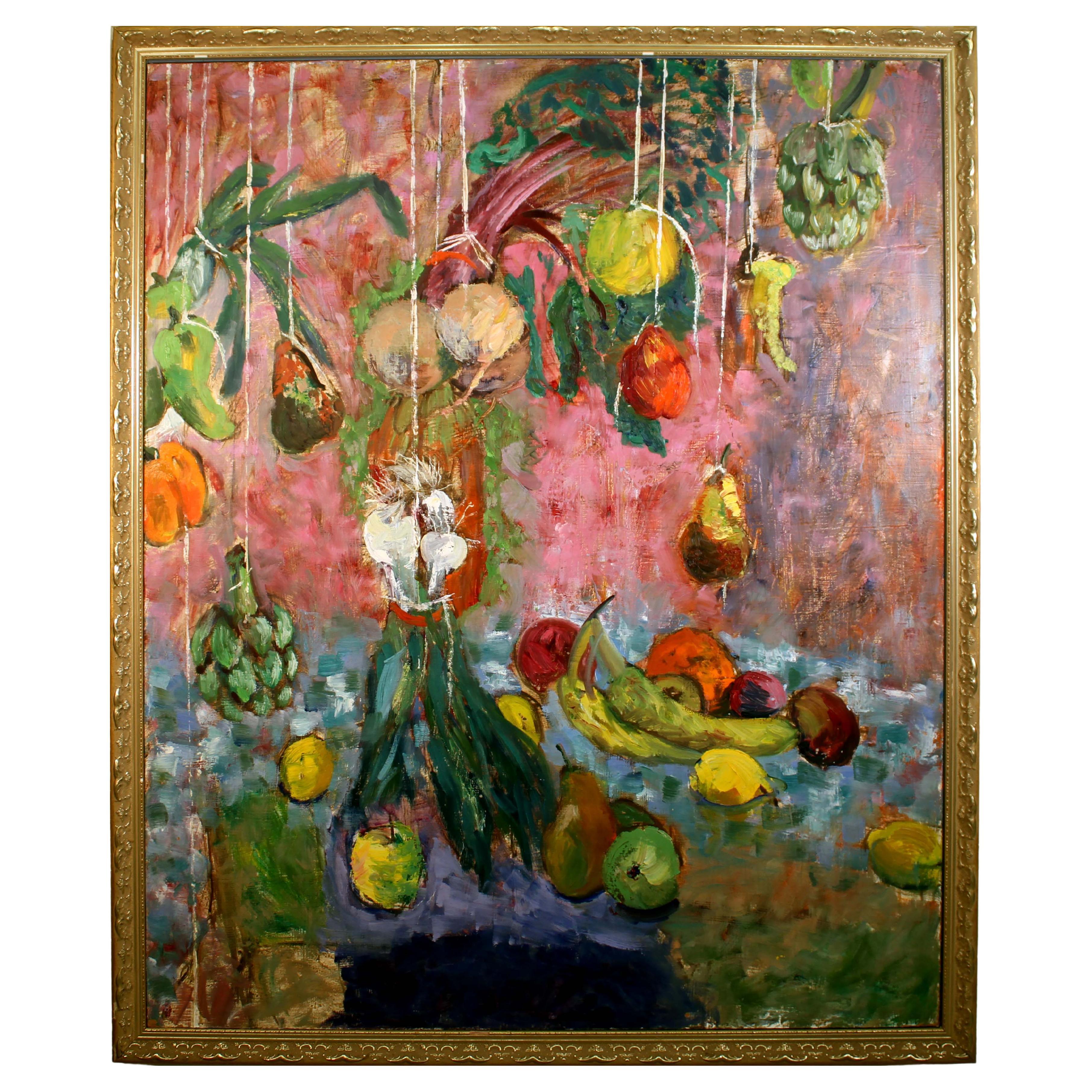 James Nani Lights on Double Horizon Oil Painting 1965 at 1stDibs