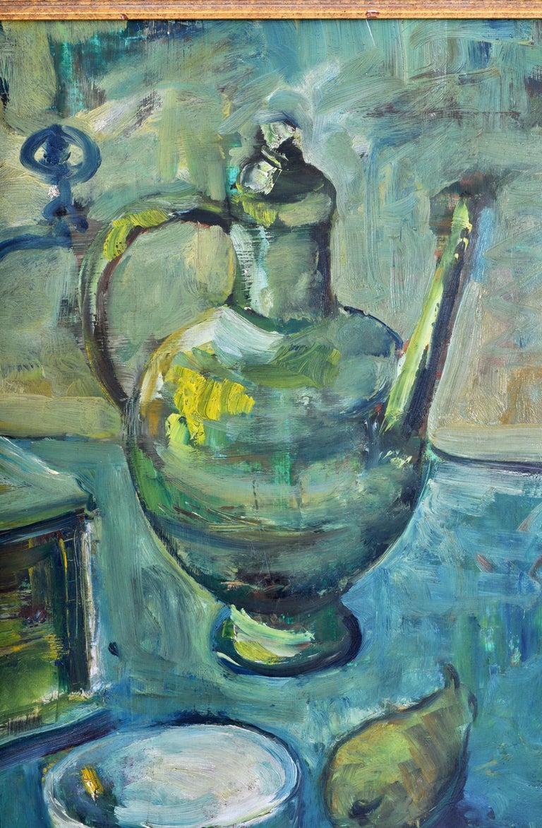 Expressionist German Still Life Oil Painting by Paul Kleinschmidt, 1946 ...