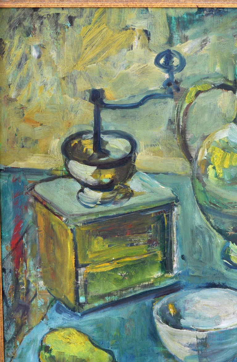 Expressionist German Still Life Oil Painting by Paul Kleinschmidt, 1946 ...