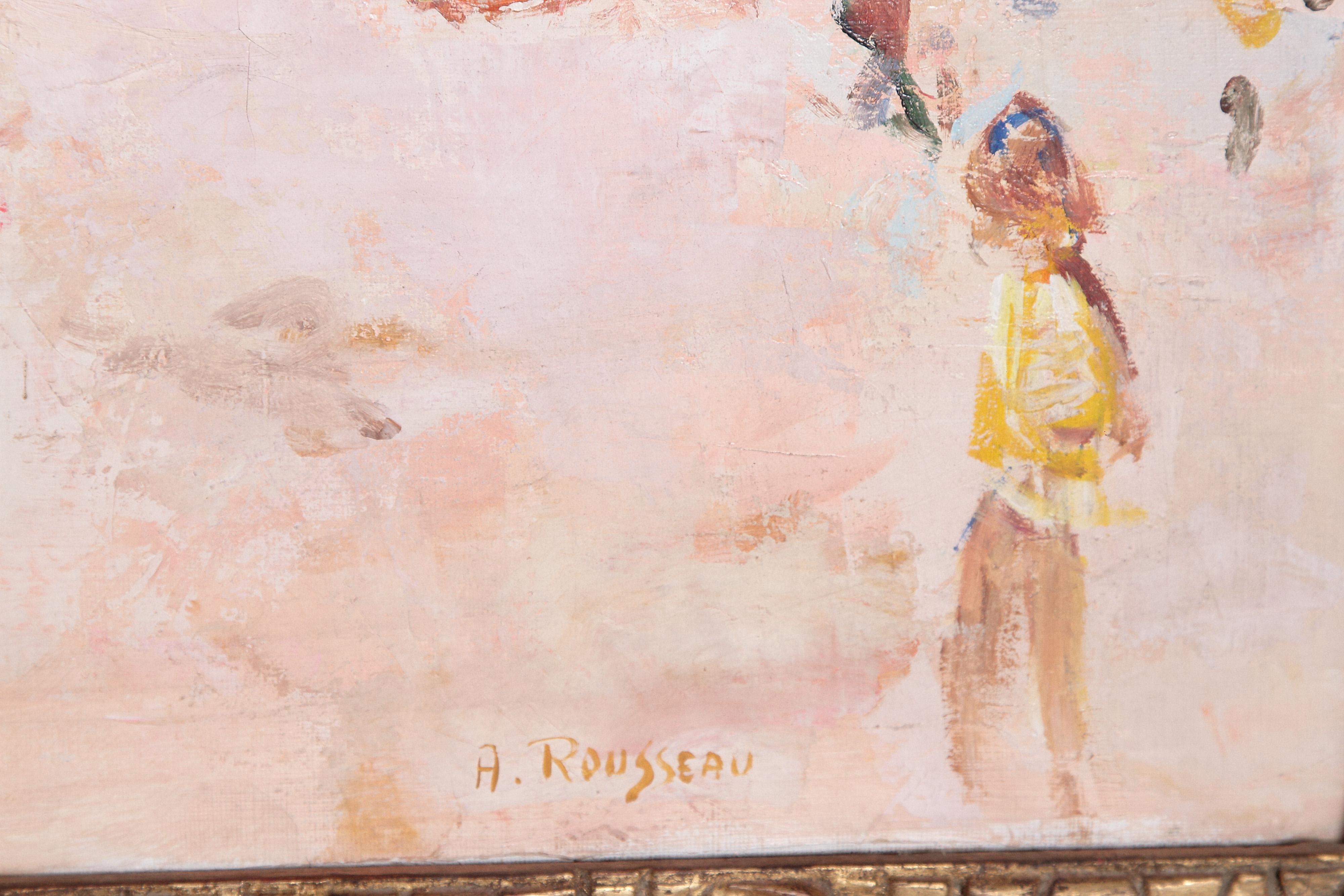 Impressionistic Oil on Canvas by Alain Rousseau, French at 1stDibs