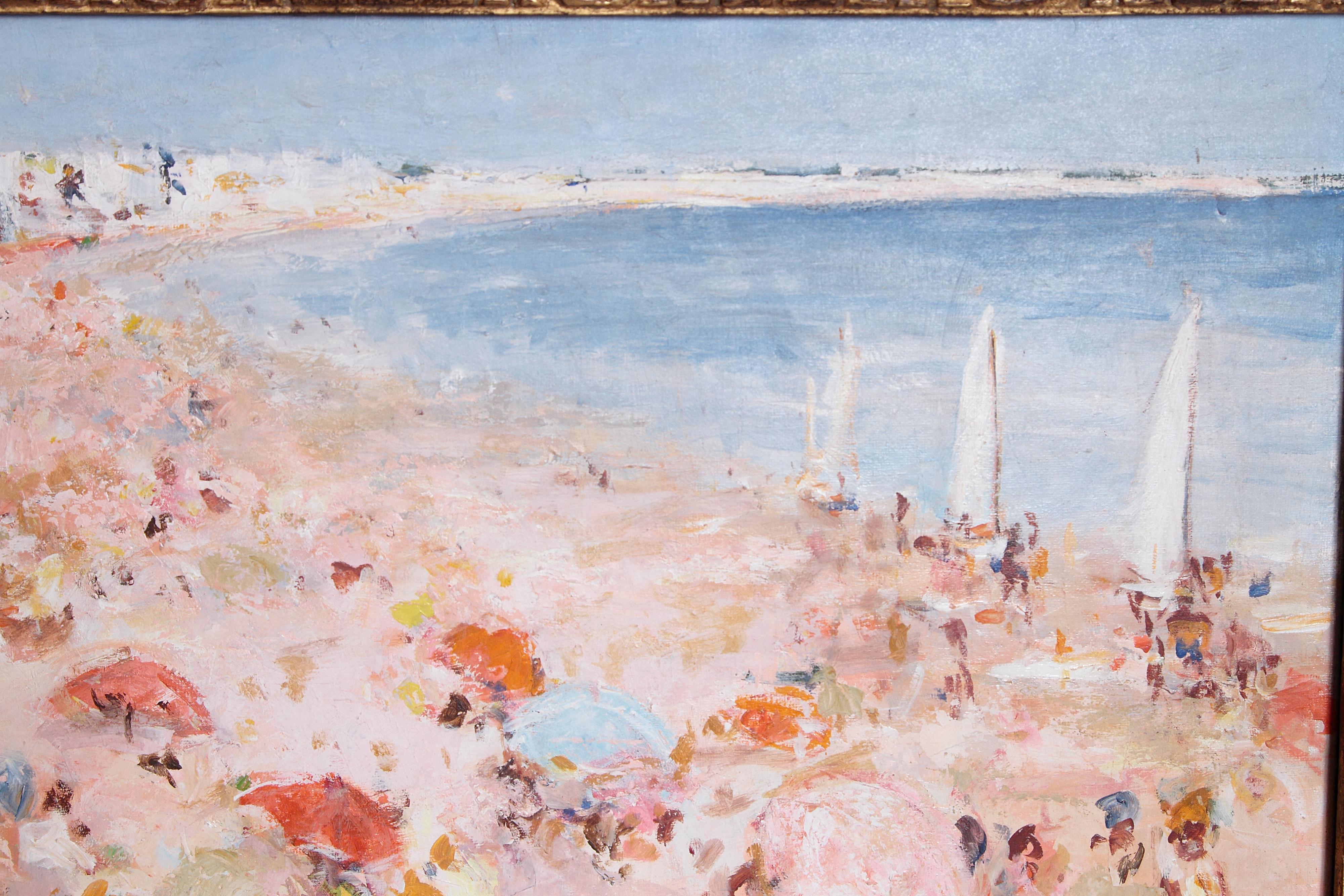 Impressionistic Oil on Canvas by Alain Rousseau, French at 1stDibs