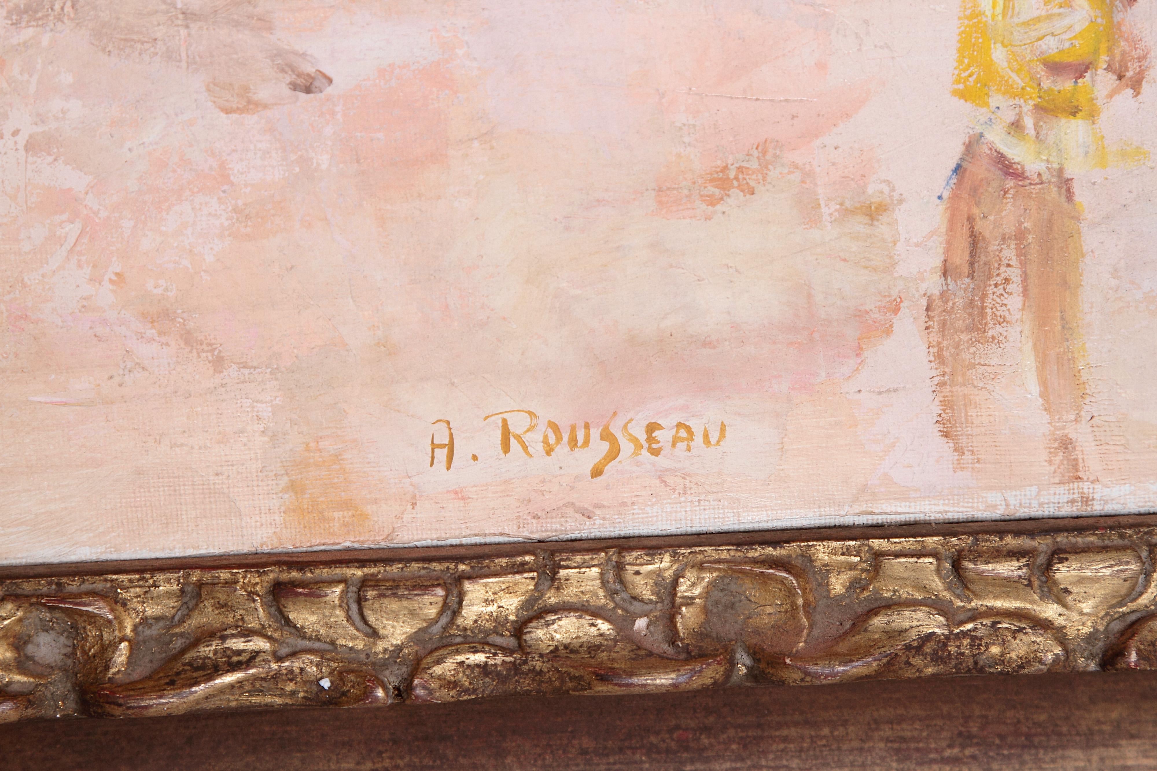 Impressionistic Oil on Canvas by Alain Rousseau, French at 1stDibs